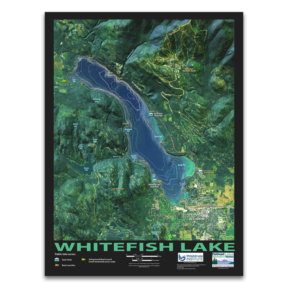 Detail Map of Whitefish Lake - Whitefish Lake Institute
