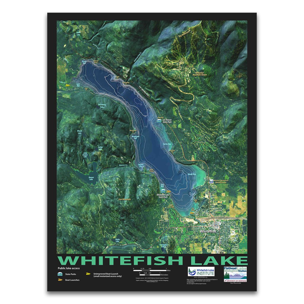 Detail Map of Whitefish Lake - Whitefish Lake Institute